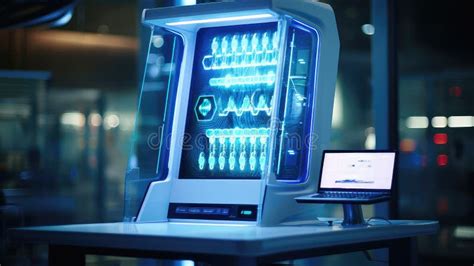 Technology Dna Sequencing Machine Stock Illustration Illustration Of Process Research 307622347