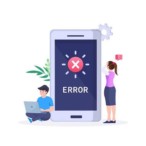 Premium Vector Modern Flat Illustration Of Verification Failed And Qr