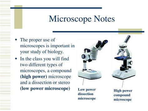Ppt Microscope Notes Powerpoint Presentation Free Download Id27346
