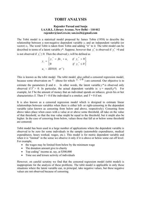 1 Tobit Analysis Pdf