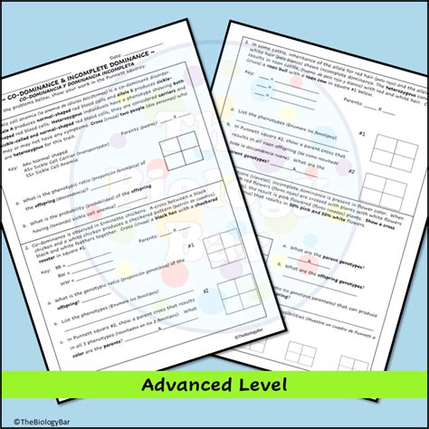 Esl Biology Genetics Incomplete Codominance Problems Made By Teachers