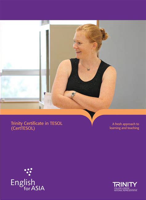 Pdf Trinity Certificate In Tesol Tesol Contact