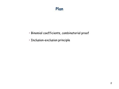 Ppt Binomial Coefficients And Inclusion Exclusion Principle Explained Powerpoint Presentation