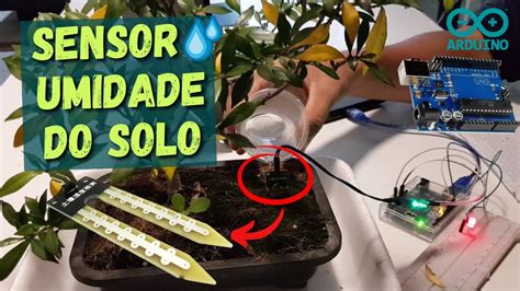 Sensor De Umidade Do Solo Com Arduino Youtube
