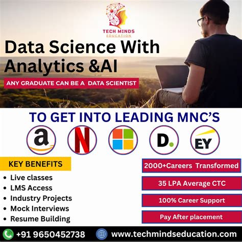 Datascience Ai Analytics Careerintech Upskillnow Jobready Payafterplacement Techcareers