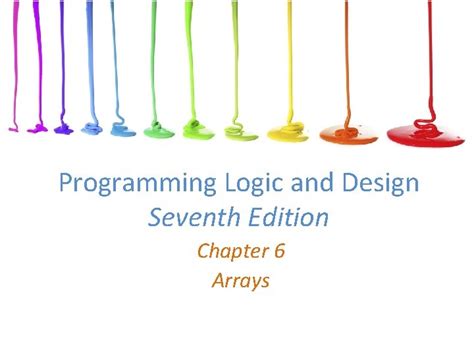 Programming Logic And Design Seventh Edition Chapter 6