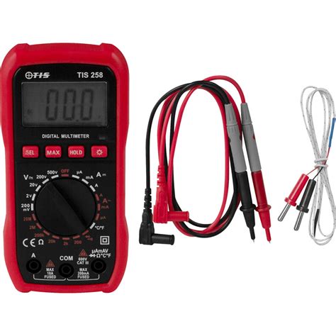 Tis 258 Digital Multimeter With Temperature Probe Toolstation