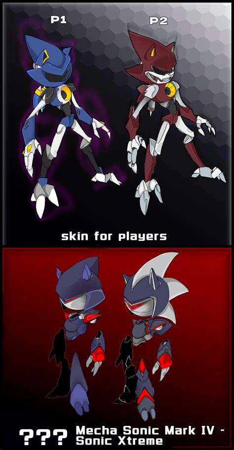 Mecha Sonic Mark Iv Sonic Xtreme By Nekpoolpro On Deviantart