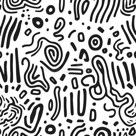 Creative Abstract Squiggle Style Drawing Background Stock Illustration Illustration Of