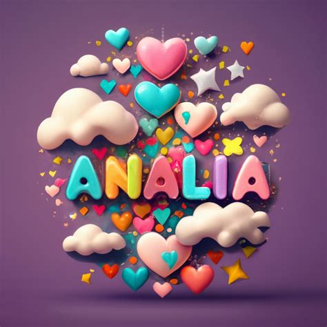 Analia Nombre En 3d Imágenes Para Peques