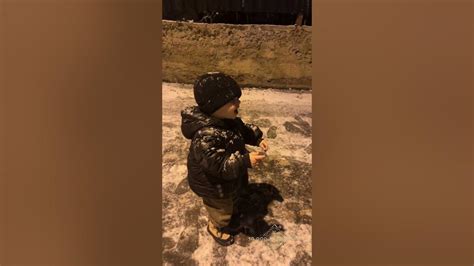 ჩემი ემოცია თოვლის დროს🤍 ️რასაყვარელი ბავშვია🥰🫶🤗 Youtube