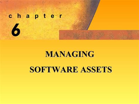 Managing Software Assets Ppt Operating Systems Computer Software And Applications