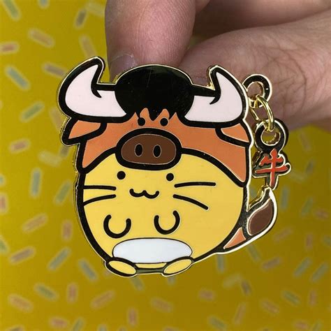 Ox Lunar New Year Enamel Pin Fuzzballs