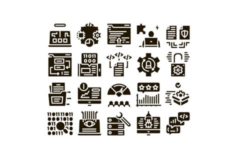 Software Testing And Analysis Icons Set Vector Graphic By Pikepicture