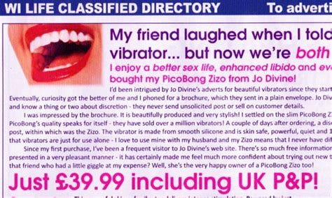 Uproar As Women S Institute Magazine Features Sex Toy Daily Mail Online