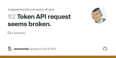 Token API Request Seems Broken Issue Singpass Myinfo Connector V Java GitHub