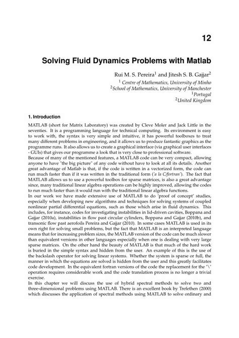 pdf solving fluid dynamics problems with matlabrepositorium sdum