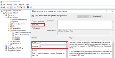 Group Policies Enabling Winrm For Windows Client Operating Systems