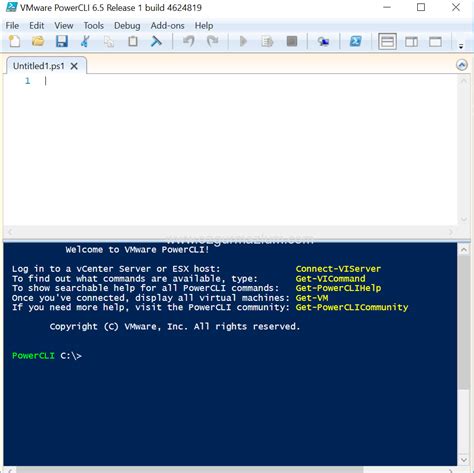 Powercli 65 Sürümünü Powershell Ve Powershell Ise Ye Nasıl Entegre