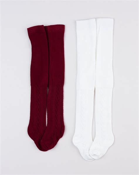 Pack 2 Collant Bimba Bordeauxbianco Prénatal