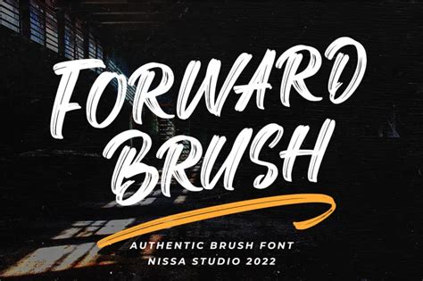 Forward Brush Font