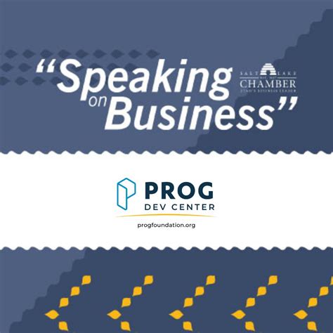 speaking on business prog foundation salt lake chamber