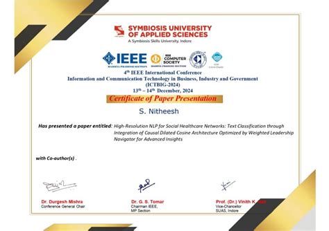 nlp healthcaretech ai ieee machinelearning research nitheesh s