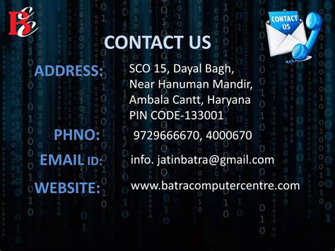 C Programming Training In Ambala Batra Computer Centre Ppt