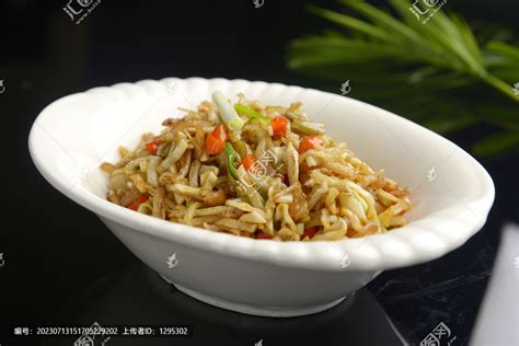 卜扁豆丝炒肉中国菜系食品餐饮摄影素材汇图网