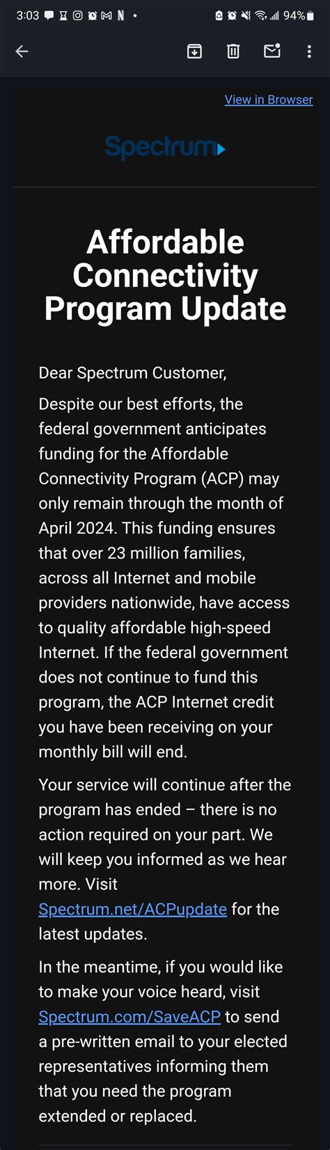 Acp Possibly Ending In April Rspectrum