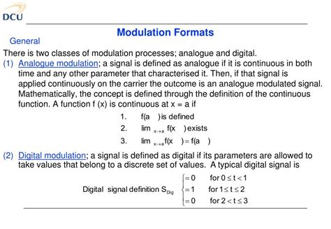 PPT Modulation Formats PowerPoint Presentation Free Download ID