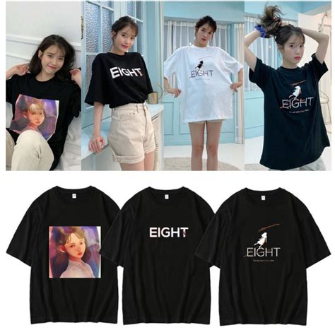 เสื้อยืด T Shirt Iu Eight แฟนเมด Line Shopping