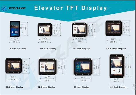 24v 승강기 지표 패널 분절 Lcd 디스플레이
