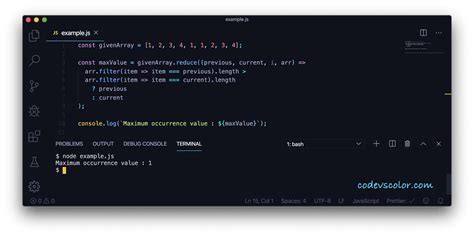 Javascript Program To Find The Most Frequent Element In An Array