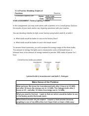Practice Modeling Graphs Of Functions Practice Pdf Practice Modeling Graphs