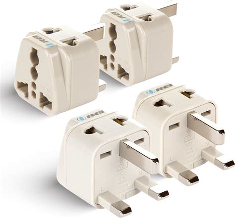 Ceptics Uk Adapter For Indian Pins Type G Plug Adapter With Dual Inputs India To Uae Adapter