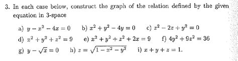 solved in each case below construct the graph of the