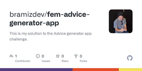 Github Bramizdevfem Advice Generator App This Is My Solution To The
