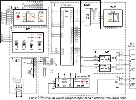 Принципиальная схема микроконтроллера