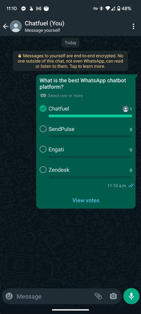 How To Do Polls In WhatsApp Step By Step Guide Chatfuel Blog