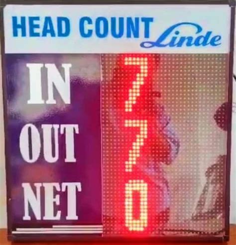 HEAD COUNT COUNTING DISPLAY BOARD Manufacturer From Barrackpore