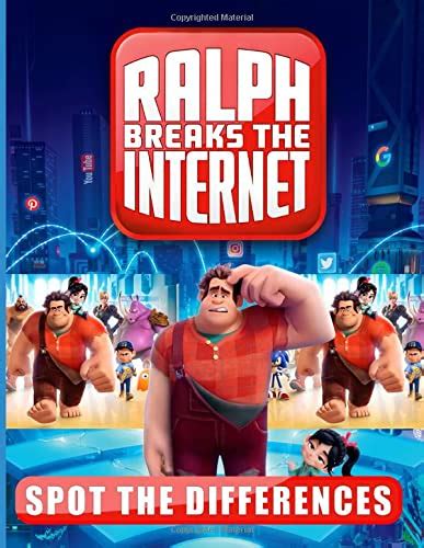 Ralph Breaks The Internet Spot The Difference Beautiful Simple Designs Picture Puzzle Activity