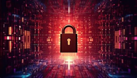 추상 기술 미래 보안 개념 배경 배너 벽지 디자인 생성 Ai 프리미엄 사진