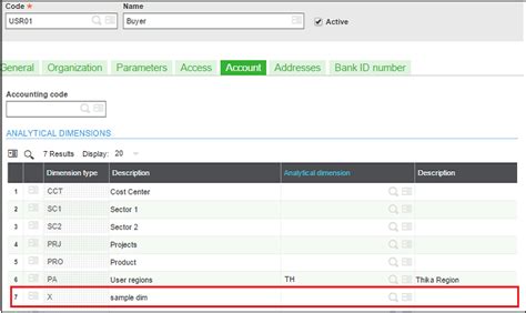 Set Default Dimension For Users In Sage X3 Sage X3 Tips Tricks And Components