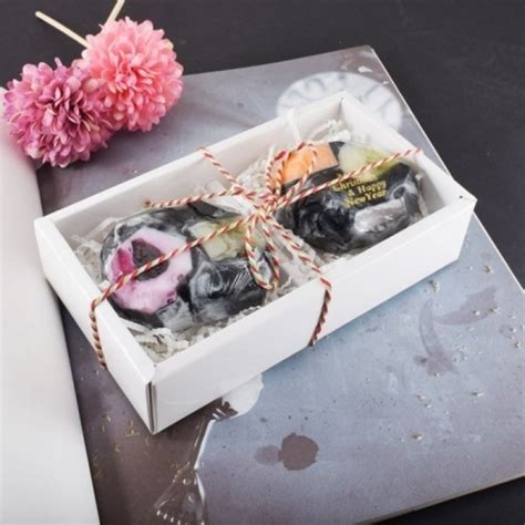 2구 정사각 투명 비누상자