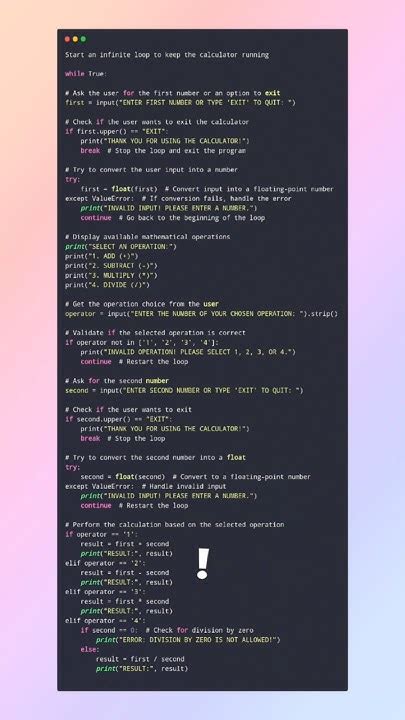 how to make calculator using python python scripting learning