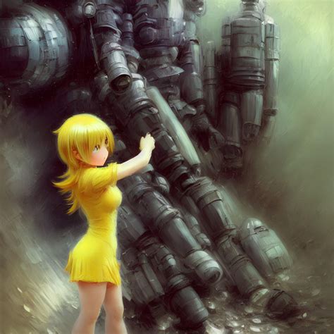 Small Woman Huge Mech By Otherunicorn On Deviantart