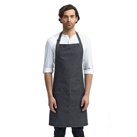 Artisan Collection By Reprime Rp126 Unisex Denim Bib Apron