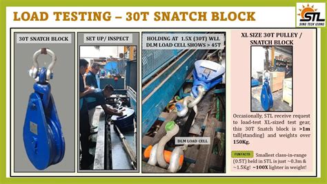 30 Ton Snatch Block For Load Testing At Stl