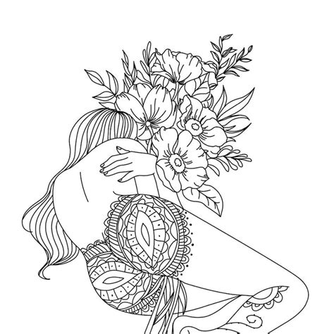 Nude Coloring Pages Etsy
